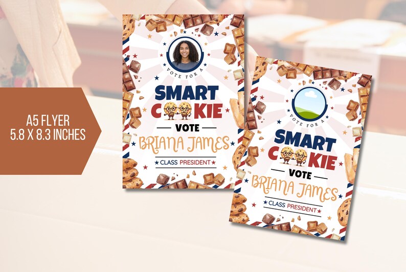 EDITABLE Presidential Campaign Poster, Smartie Cookie Poster, Class ...