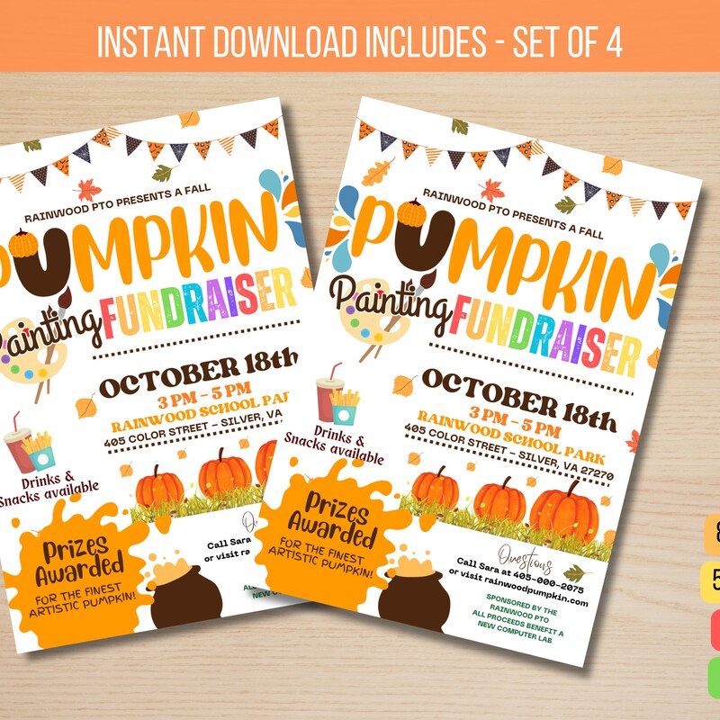 Pumpkin Decorating Contest Flyer - Etsy