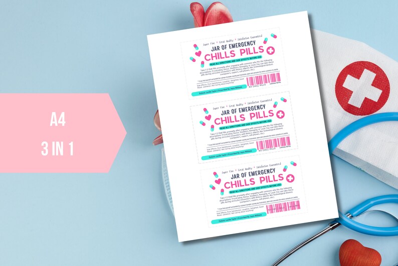 EDITABLE Happy Pills Label, Funny Gag Gift Professional Office Gift, Co ...