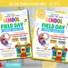 EDITABLE School Field Day Flyer, School Family Benefit Carnival ...