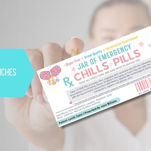 EDITABLE Chill Pill Label, Funny Gag Gift Professional Office Gift ...