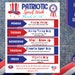 Patriot Spirit Week Editable Itinerary Schedule Printable DIY Spirit ...