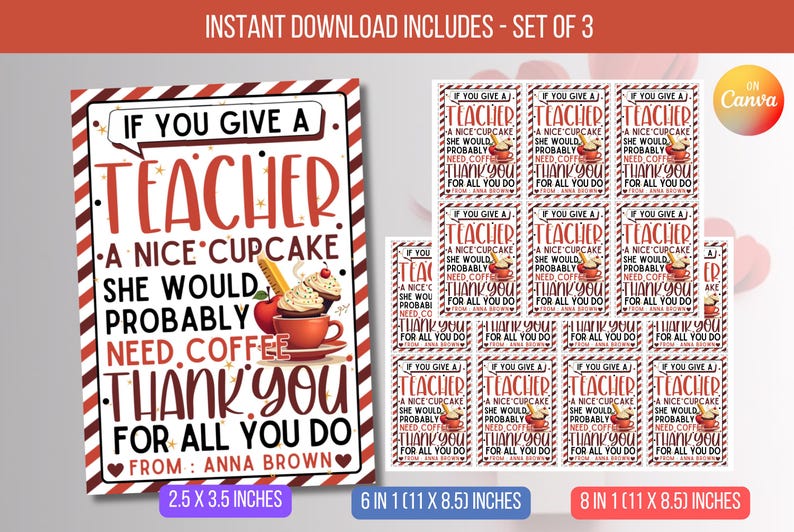 EDITABLE You Are A Lifesaver Teacher Gift Tag, Teacher Staff Candy ...