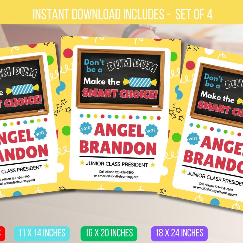 Student Government Campaign Poster - Etsy