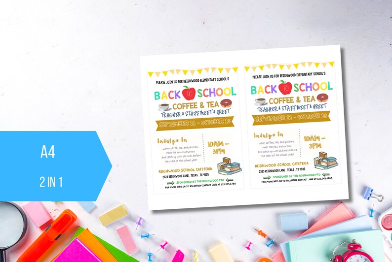 EDITABLE Back to School Meet and Greet Teacher and Staff - Etsy