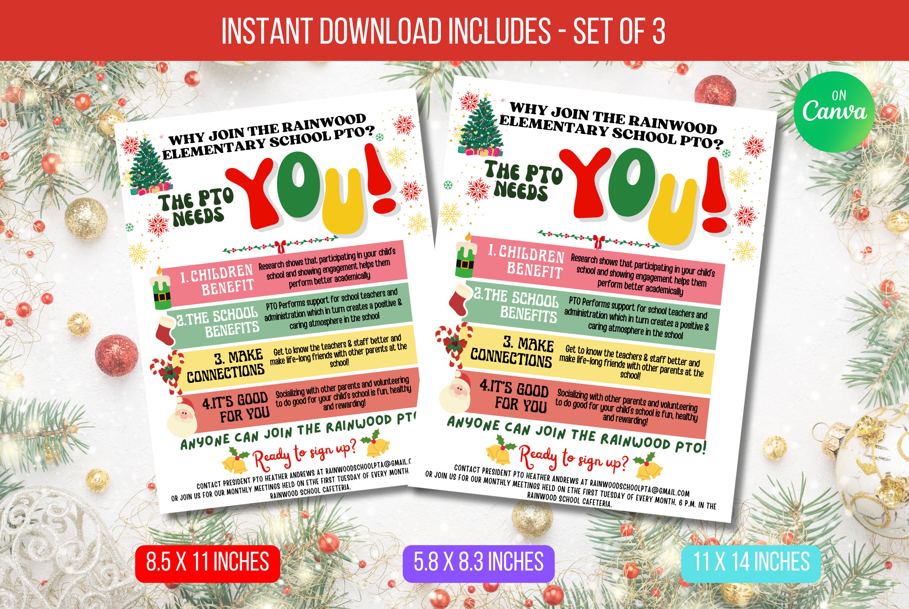 EDITABLE Join the PTO, Pto Pta Recruitment Flyer, Did You Know the Pto ...