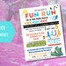 EDITABLE Color Run Invitation Flyer, School Community Fundraiser Event ...
