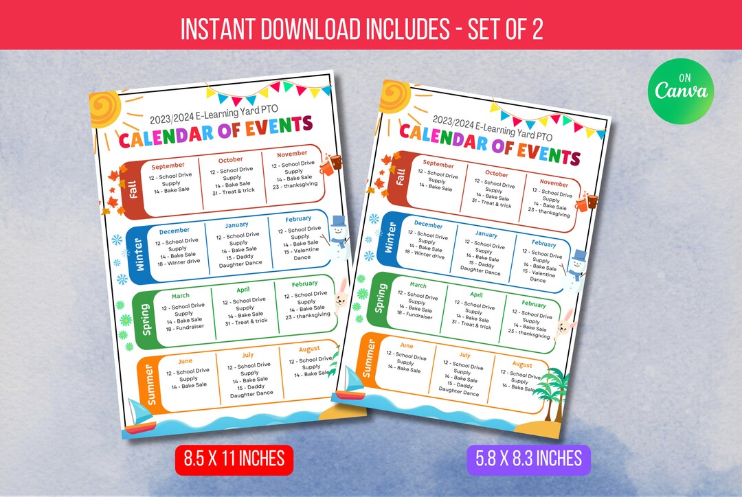 PRINTABLE Monthly PTO PTA Flyer Editable Handout, Volunteer Meeting ...