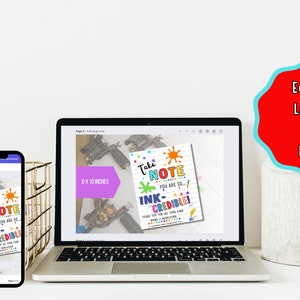 EDITABLE Thank You Gift Tags, Take Note You Are Ink-credible, Teacher ...