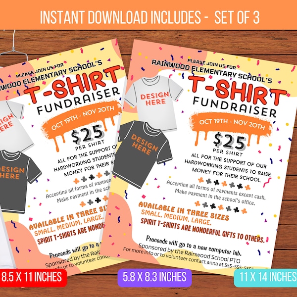 Spirit Wear Sale Flyer - Etsy