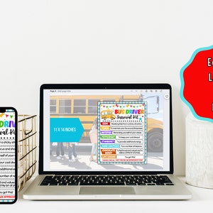 EDITABLE Bus Driver Survival Kit Template, First Day at Job ...