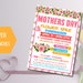 EDITABLE Mother's Day Flower Fundraiser Flyer, Printable Invite ...