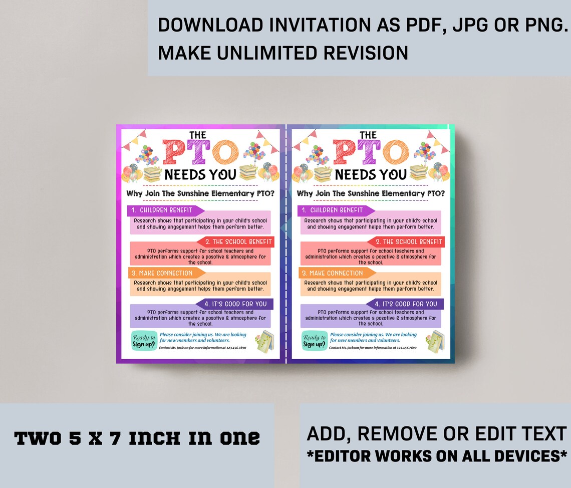 Did You Know the Pto Pta Does That Flyer, Why Join the PTO, Pto Pta ...