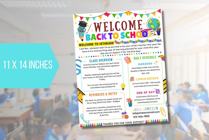 EDITABLE Welcome Back Newsletter Template, Back to School Newsletter ...