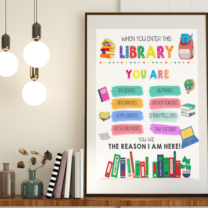 Librarian Poster - Etsy