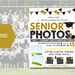 EDITABLE Senior School Photos Flyer, Graduation Photography, Printable ...