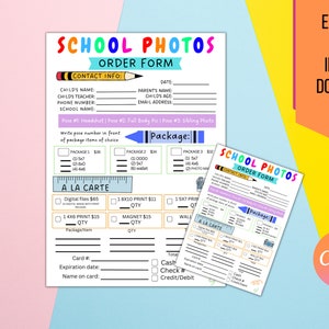 School Photos Flyer, Business Photography Studio, Kids Printable Back ...