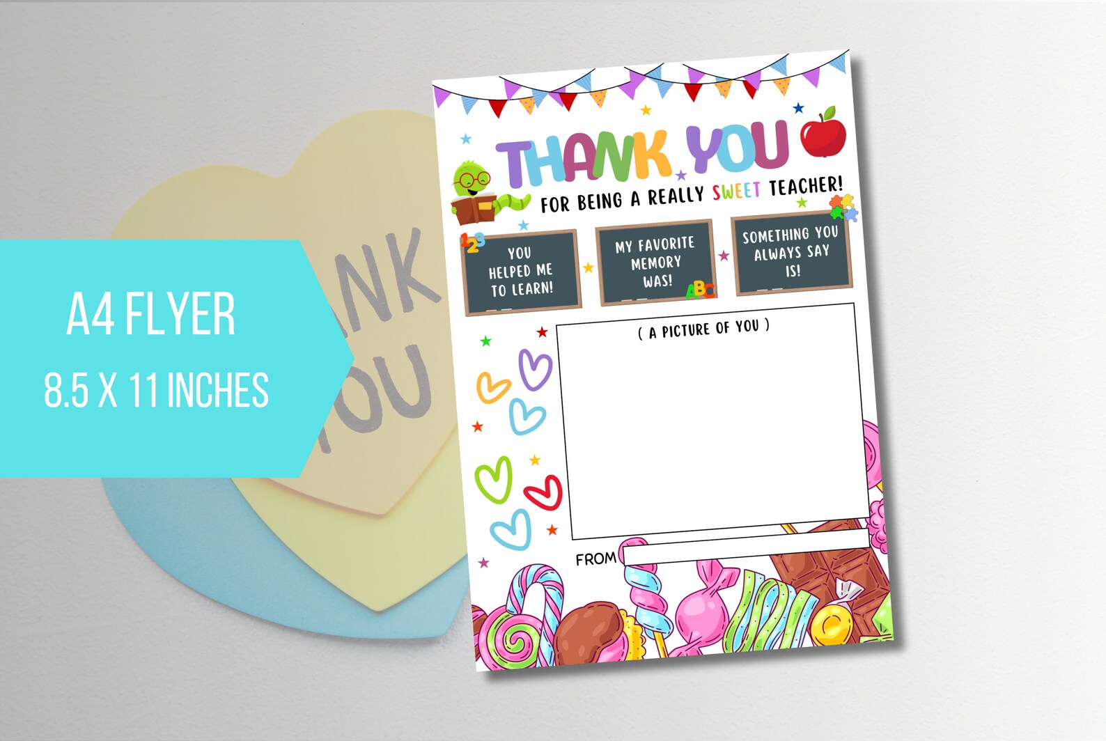 EDITABLE Classroom Teacher Survey Sheet, Teacher Thank You Page Teacher ...