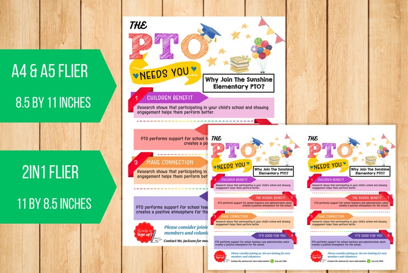 PTO Bundle Pto/pta Information Meeting Flyer Why Join the - Etsy