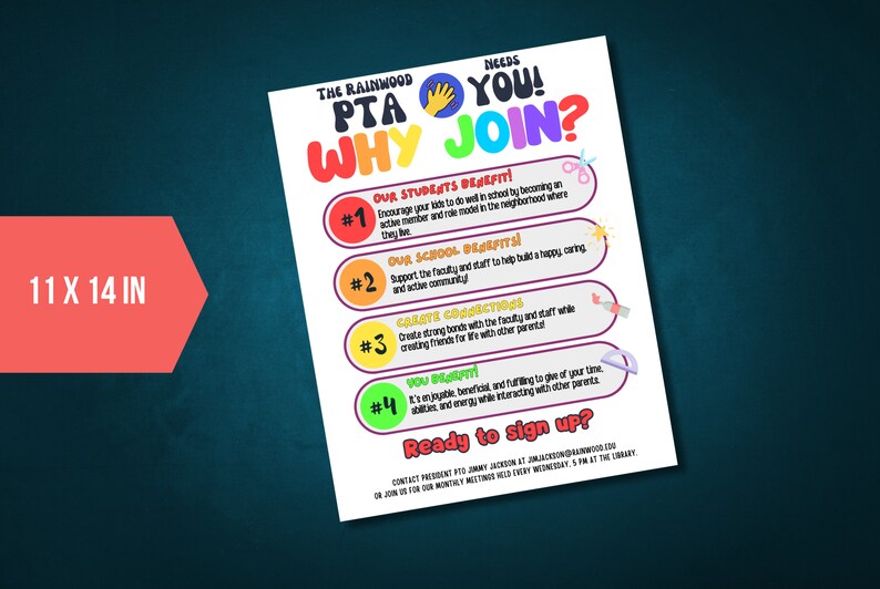 EDITABLE Why Join the PTA, Pto Pta Recruitment Flyer, Why Join the Pta ...