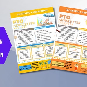 EDITABLE Monthly Newsletter Template Bundle, Classroom Printable ...