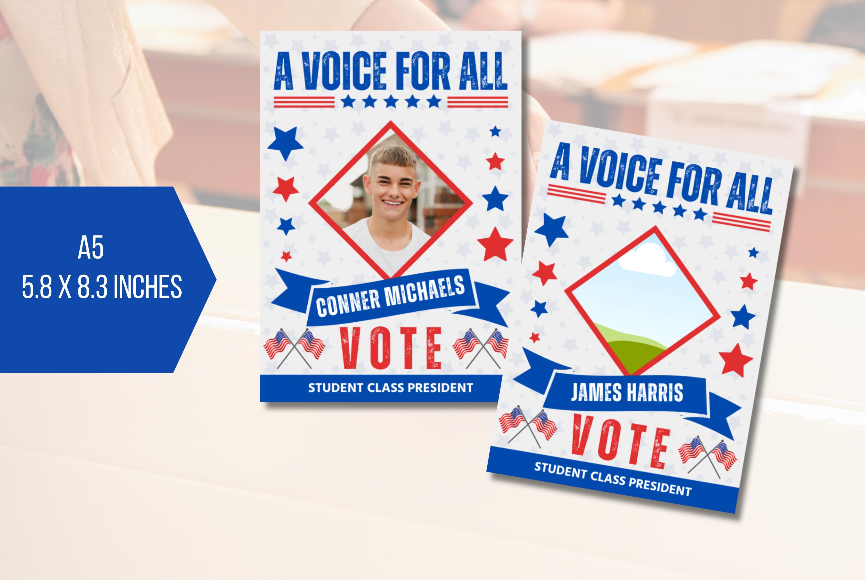 EDITABLE Presidential Campaign Poster, Lead Inspire & Succeed Class ...