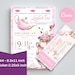 Ladies Tea Event Flyer Printable, Pink and Gold Par-tea Invite Template ...