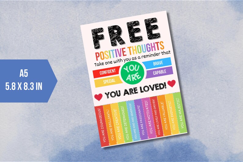 EDITABLE School Counselor Office Door Sign Flyer Free Positive Thought ...