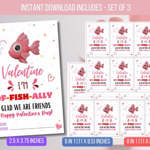 EDITABLE You Are O'fish'ally Awesome, Valentines Goldfish Gift Tags ...