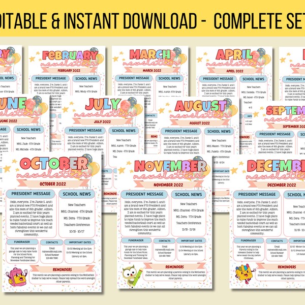 School Nurse Newsletter Template - Etsy