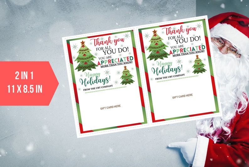 EDITABLE Company Appreciation Gift Card Printable Company - Etsy