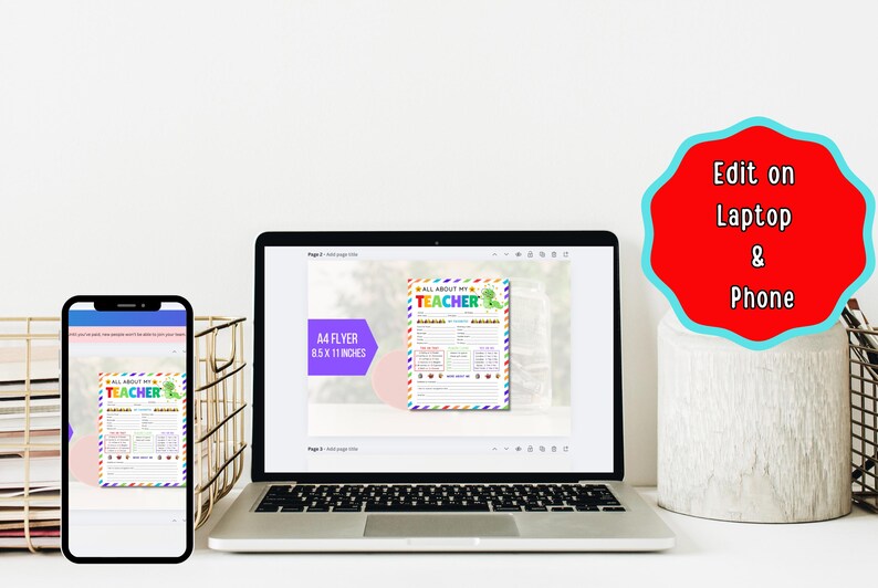 EDITABLE All About My Teacher Template, Meet the Teacher, Get to Know ...