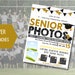 EDITABLE Senior School Photos Flyer, Graduation Photography, Printable ...
