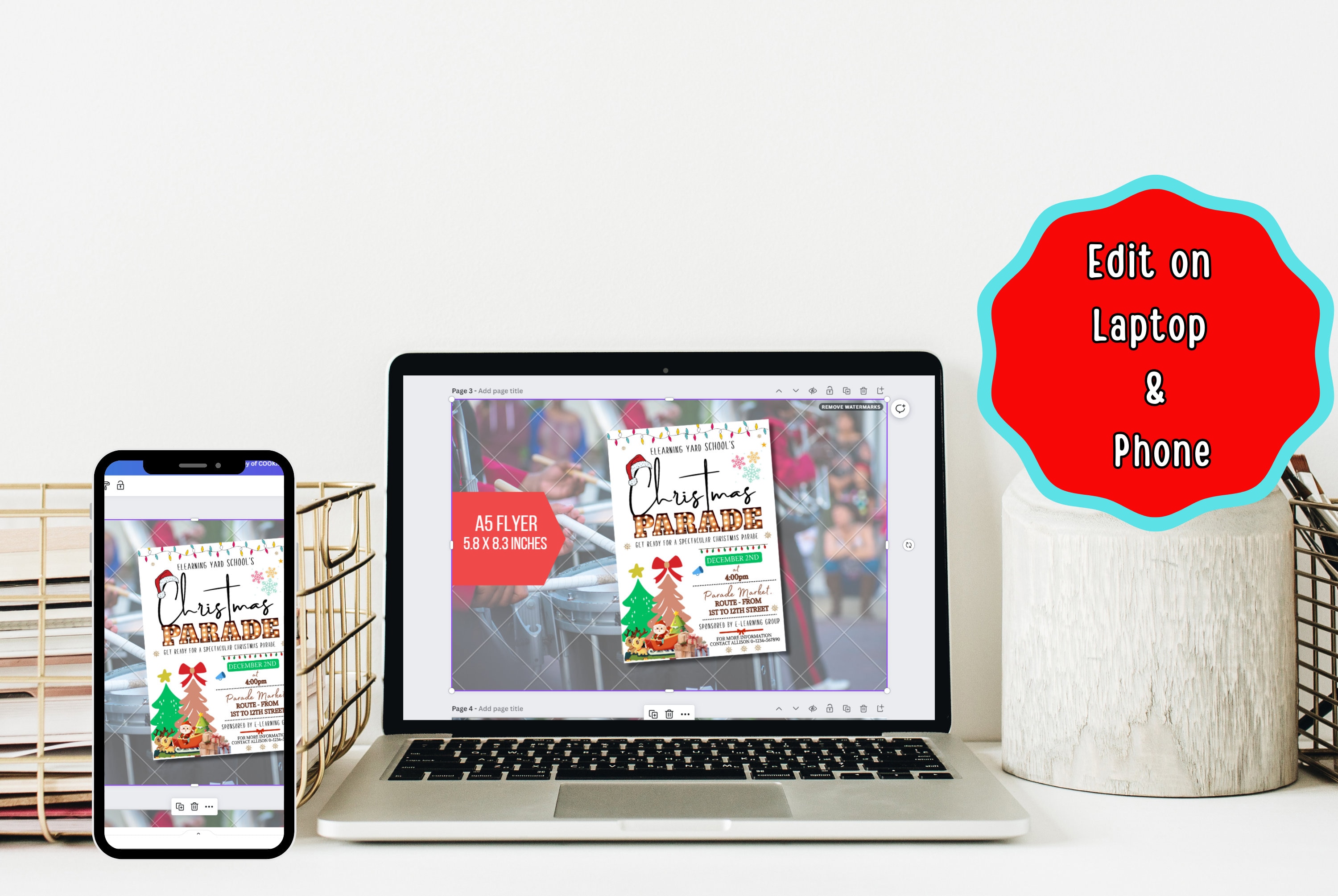 EDITABLE Christmas Parade Invitation Christmas Parade Invite - Etsy