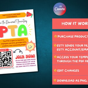 EDITABLE Join PTA, Pto Pta Recruitment Flyer, Did You Know the Pto Pta ...