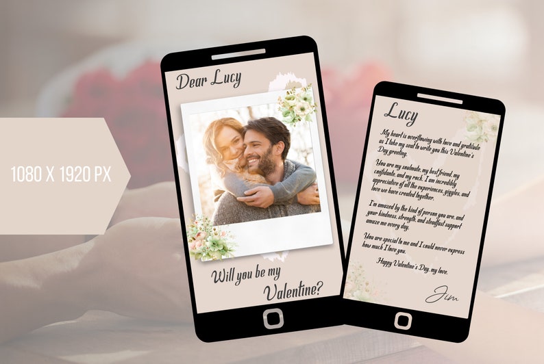 EDITABLE Valentines Day Animated Card Invite for Mobile Phone ...