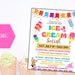 EDITABLE Ice Cream Social Flyer, School Appreciation Week, Ice Cream ...