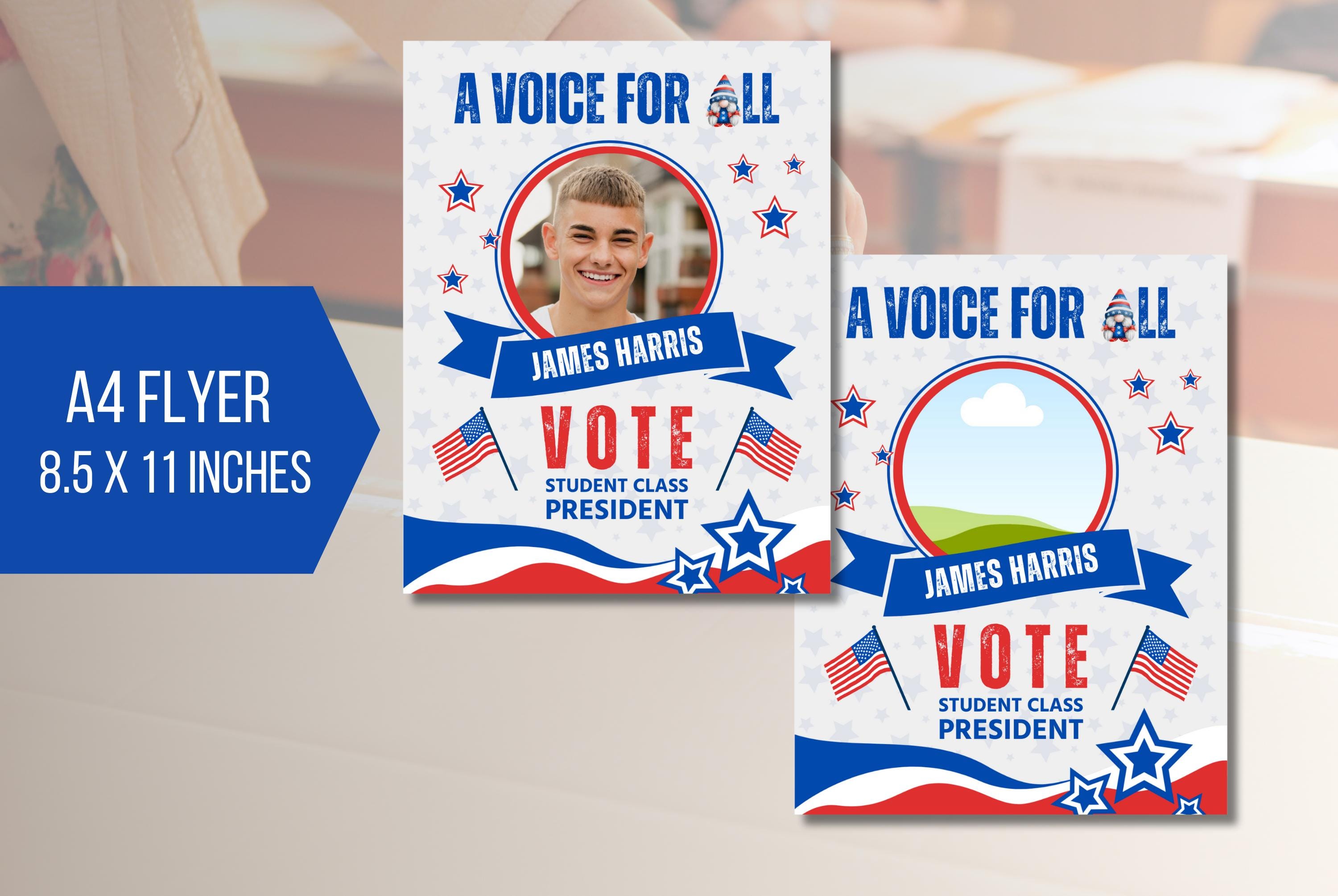 EDITABLE Presidential Campaign Poster, Lead Inspire & Succeed Class ...