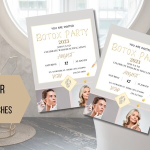 EDITABLE Botox Party Flyer, Botox Party Invitation, Botox Party Invite ...