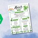 EDITABLE March Newsletter Template, Classroom Printable Handout Flyer ...