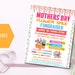 EDITABLE Mother's Day Flower Fundraiser Flyer, Printable Invite ...