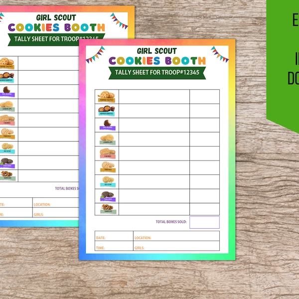 Girl Scout Cookie Booth - Etsy