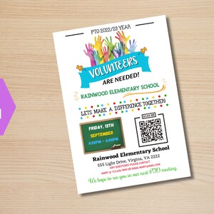 EDITABLE Volunteer Recruitment Flyer, Volunteers Needed Flyer Template ...