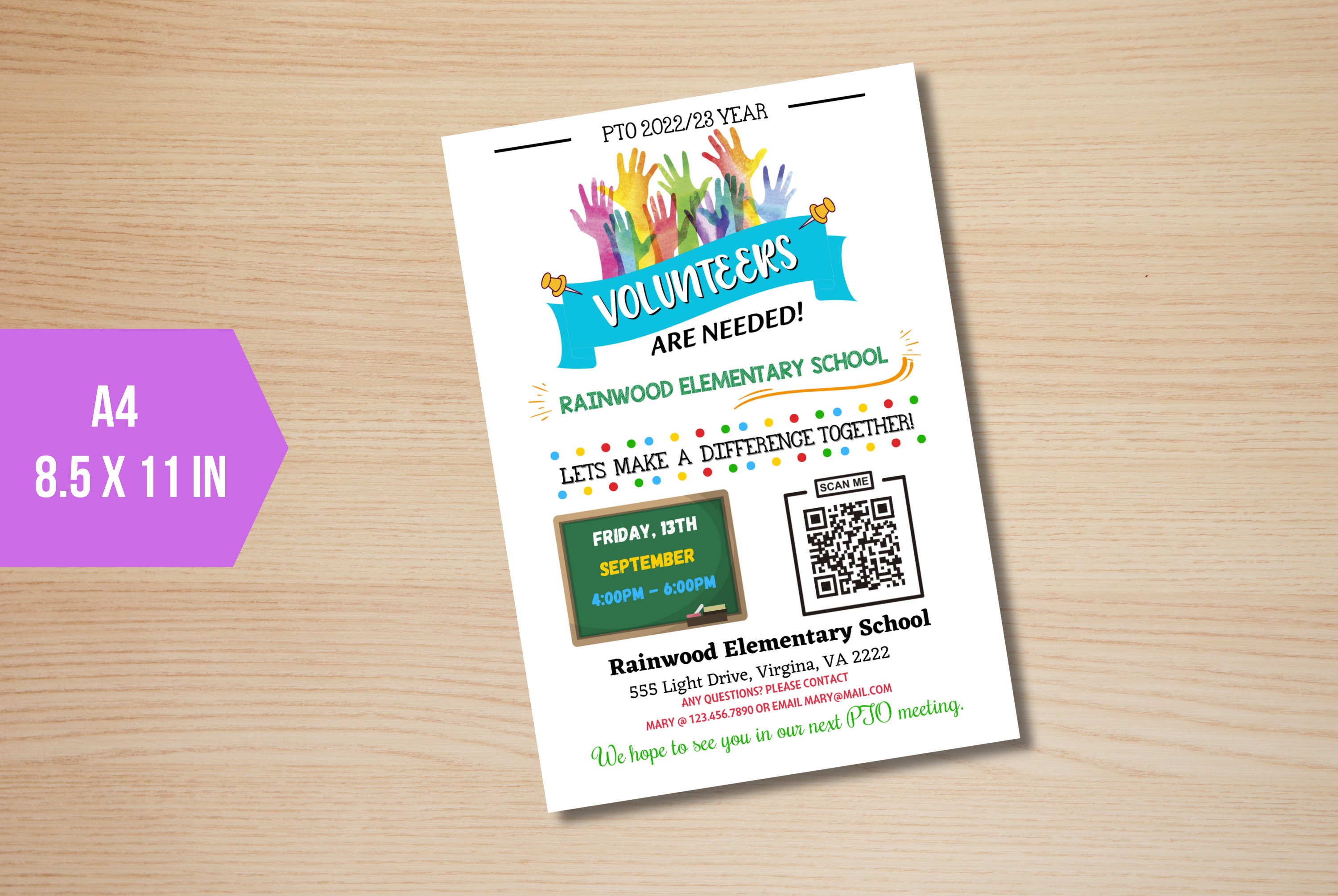 EDITABLE Volunteer Recruitment Flyer, Volunteers Needed Flyer Template ...