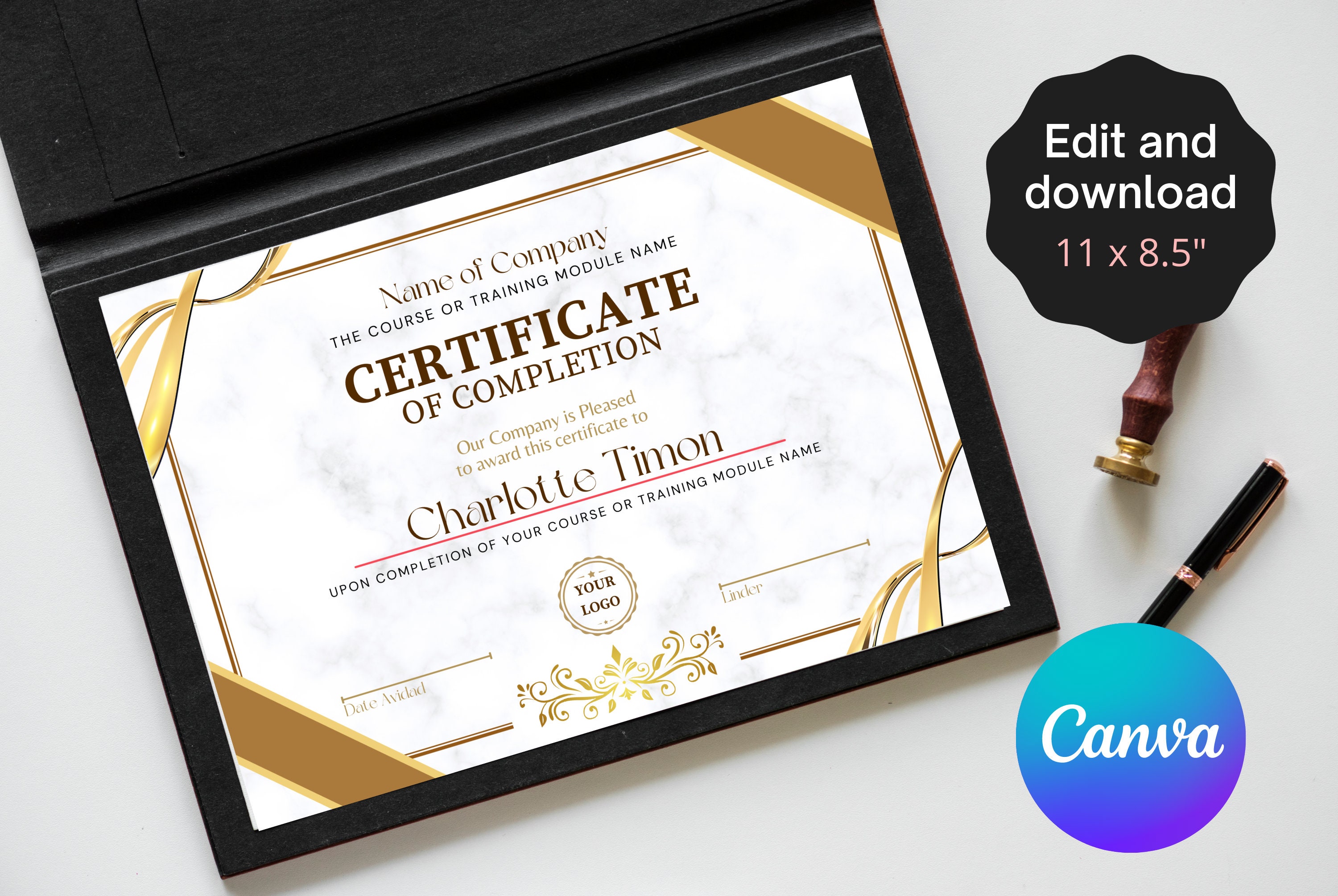 Fancy Certificate Of Completion Templates