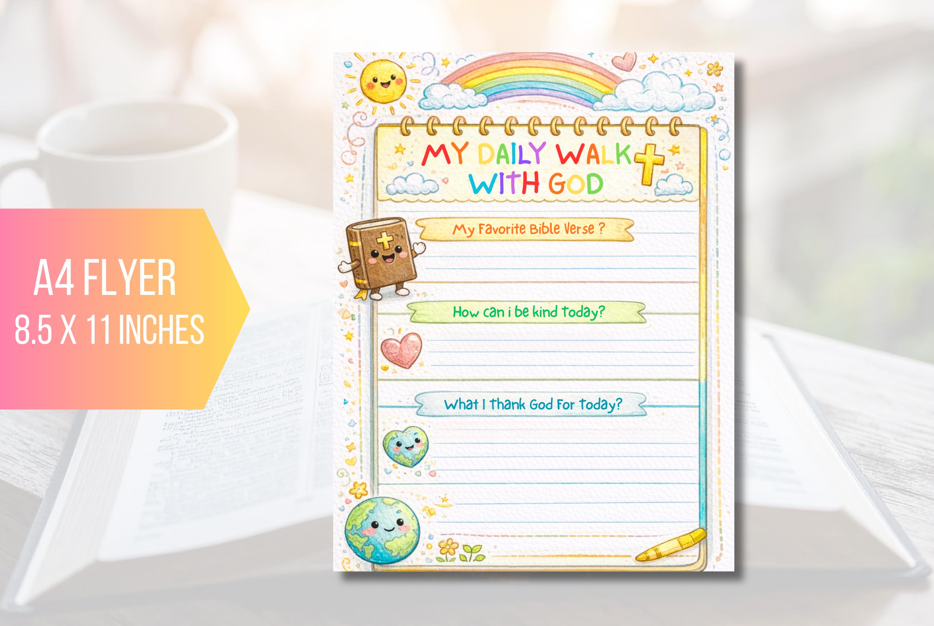 EDITABLE Bible Study for Kids - Daily Bible Study Journal for Kids and ...