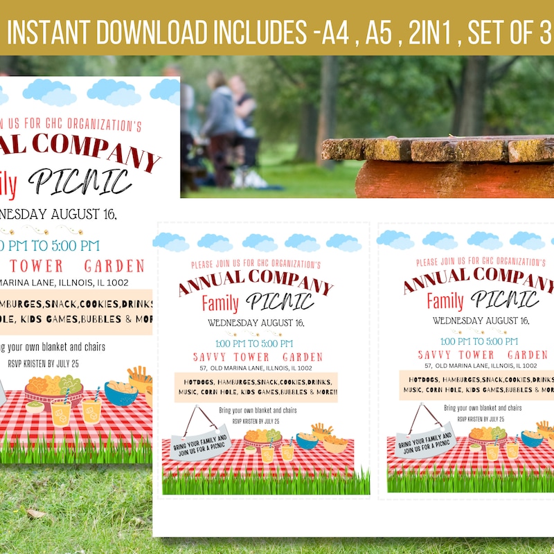 Family Picnic - Etsy