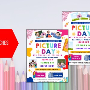 EDITABLE School Photos Flyer, Business Photography Studio, Kids ...