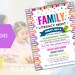 EDITABLE Family Literacy Night Flyer, PTO PTA Reading Book Sale School ...