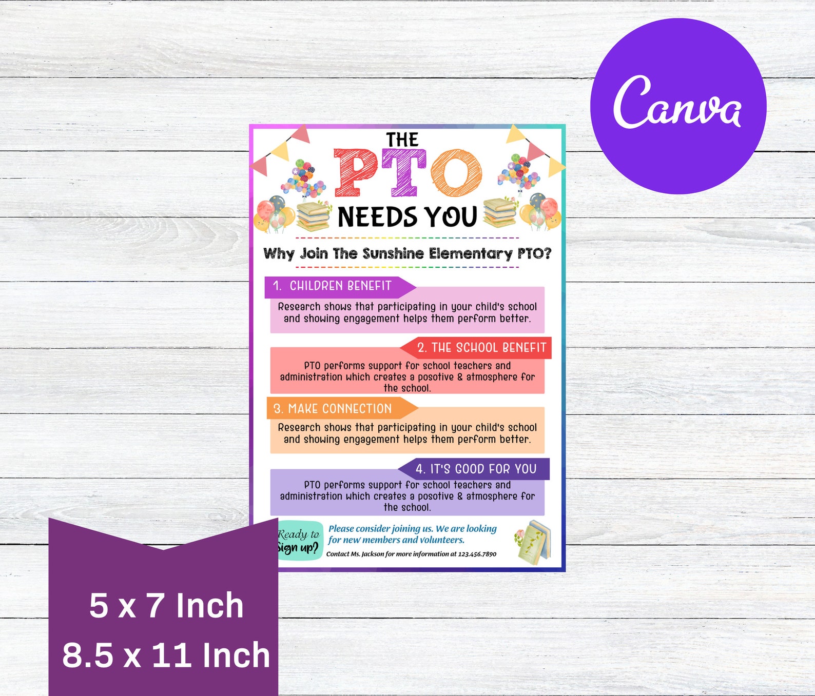 PTO Bundle, Pto/pta Information Meeting Flyer, Why Join the PTO, Pto ...